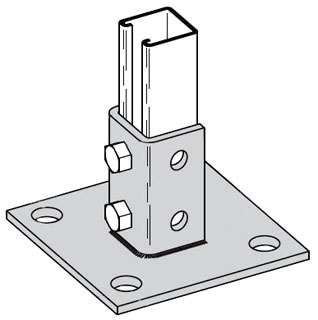 BLINE B280SQ-ZN POST BASE | Gordon Electric Supply, Inc.